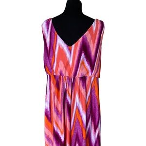 Kate & Mallory | Dresses | Kate Mallory Maxi Dress X Pink Orange | Poshmark